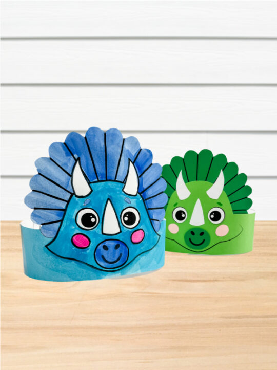 Dinosaur Headband Craft For Kids [Free Template]