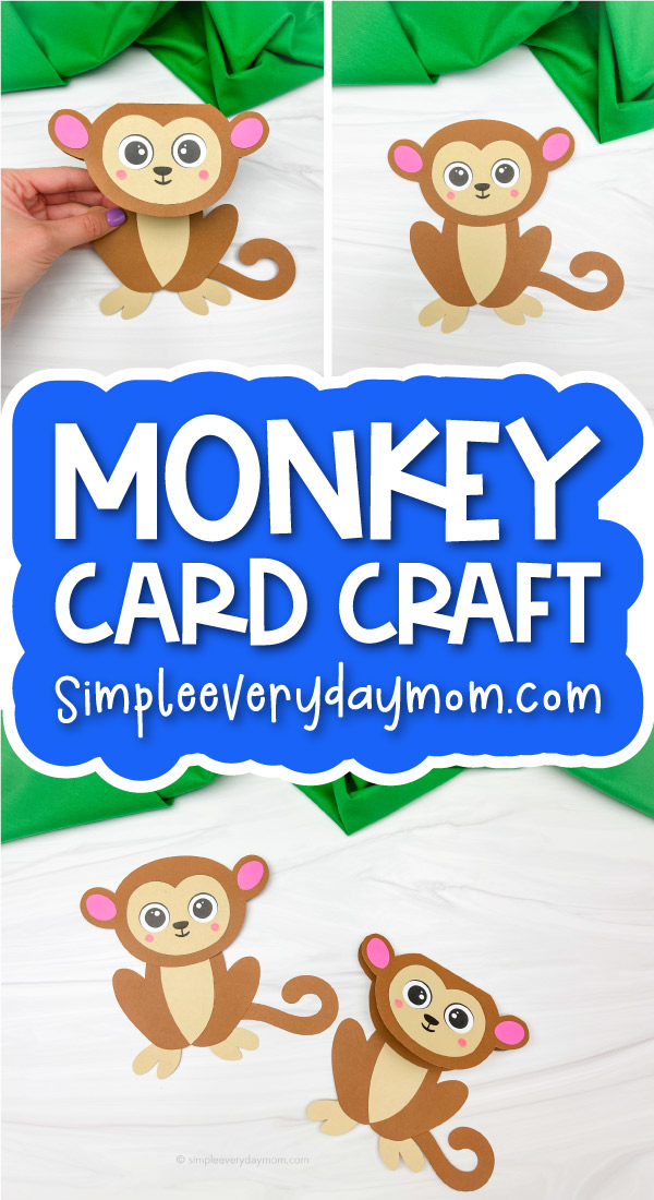 Cute Monkey Craft For Kids [Free Template]