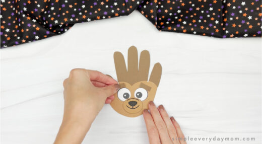 Handprint Werewolf Craft For Kids [Free Template]