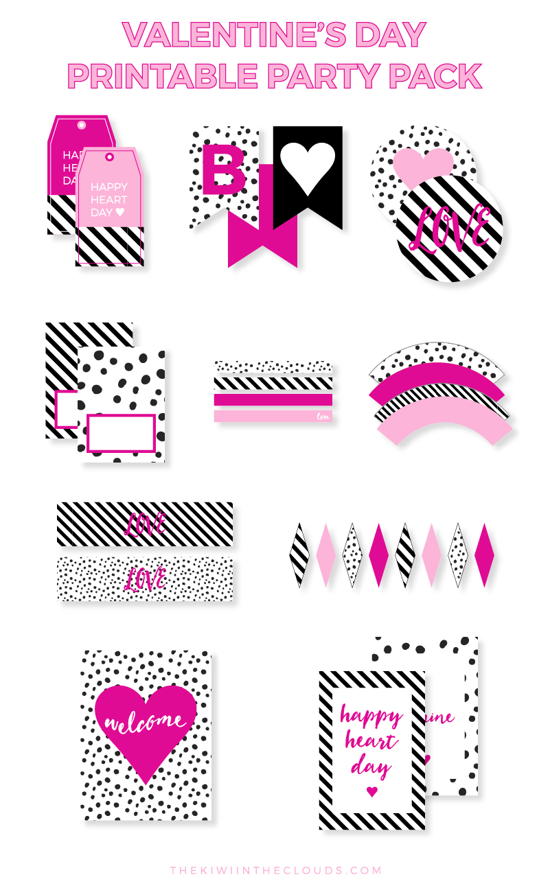 Printable Valentine's Day Banners Free Printable Valentine's Day Banner ...