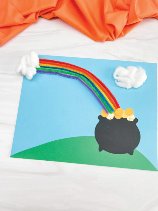 Pot Of Gold & Rainbow Craft For Kids [Free Template]