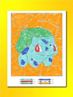3 Free Pokemon Color By Number Printable Worksheets