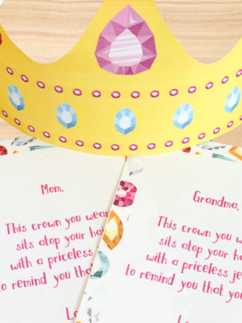 Free Mother's Day Crown Printable For Kids