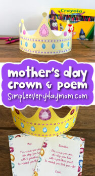 Free Mother's Day Crown Printable For Kids
