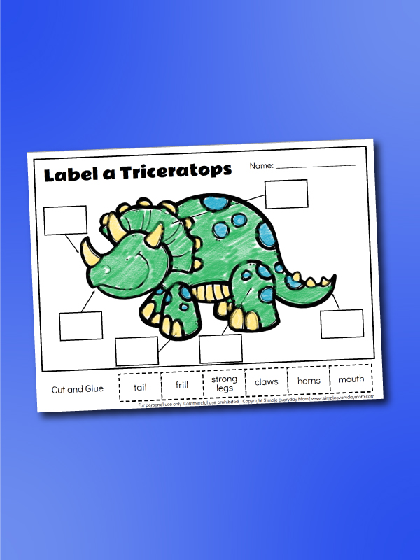 Dinosaur Preschool No Prep Worksheets Activities Distance Learning