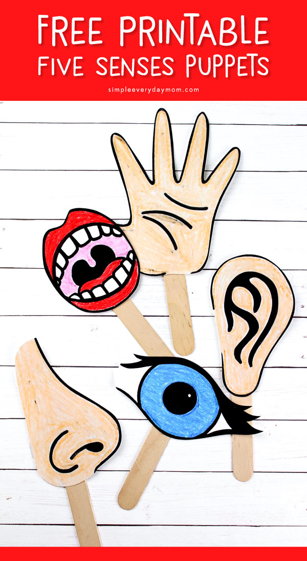 Download These Free Printable 5 Senses For Kids Puppets To Teach Children Download These Free Printable 5 Senses For Kids Puppets To Teach Children