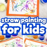 Make This Cute Germ Blow Painting Art With Straws