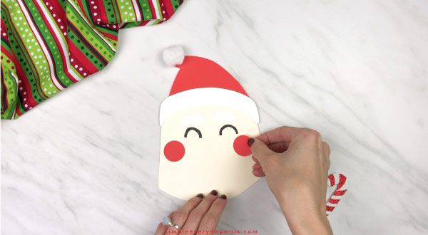 A Simple Santa Handprint Craft For Kids