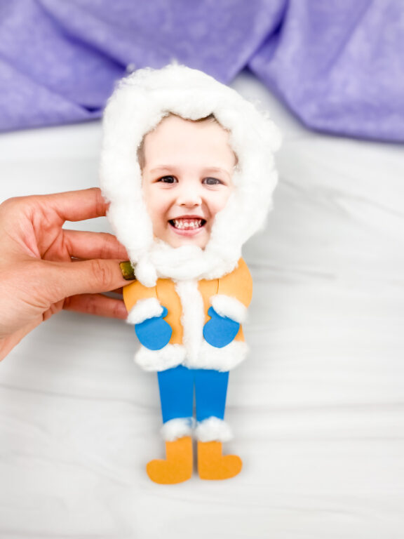 Cute Photo Eskimo Craft For Kids [Free Template]