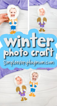 Cute Photo Eskimo Craft For Kids [Free Template]