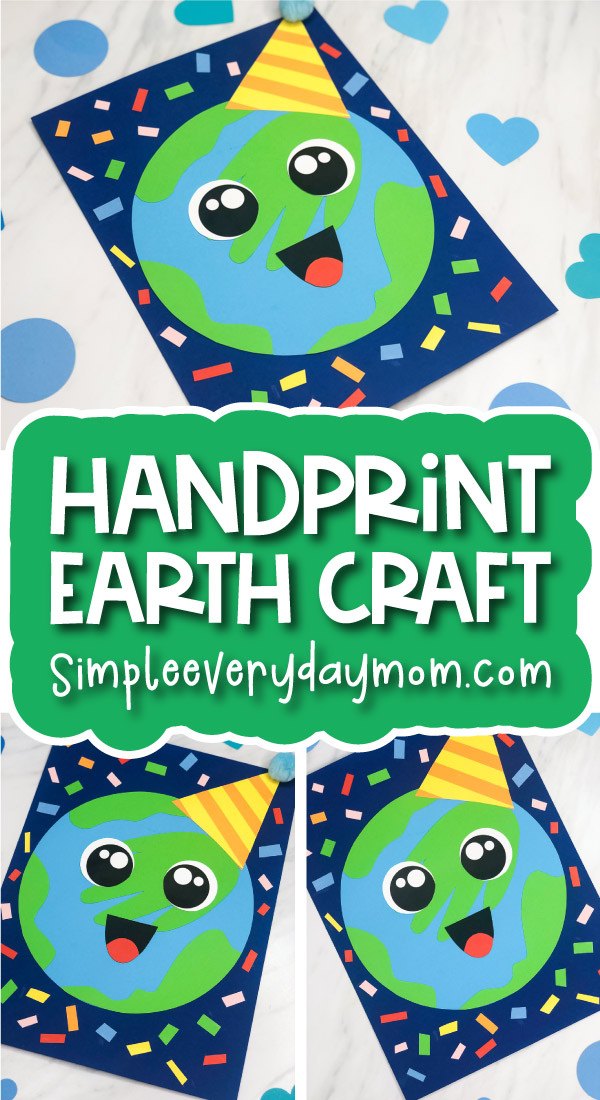Handprint Earth Craft For Earth Day [Free Template]