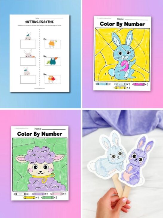 Easter Carrot Card Craft For Kids [Free Template]