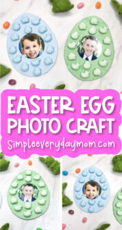 Easter Egg Photo Craft For Kids [Free Template]