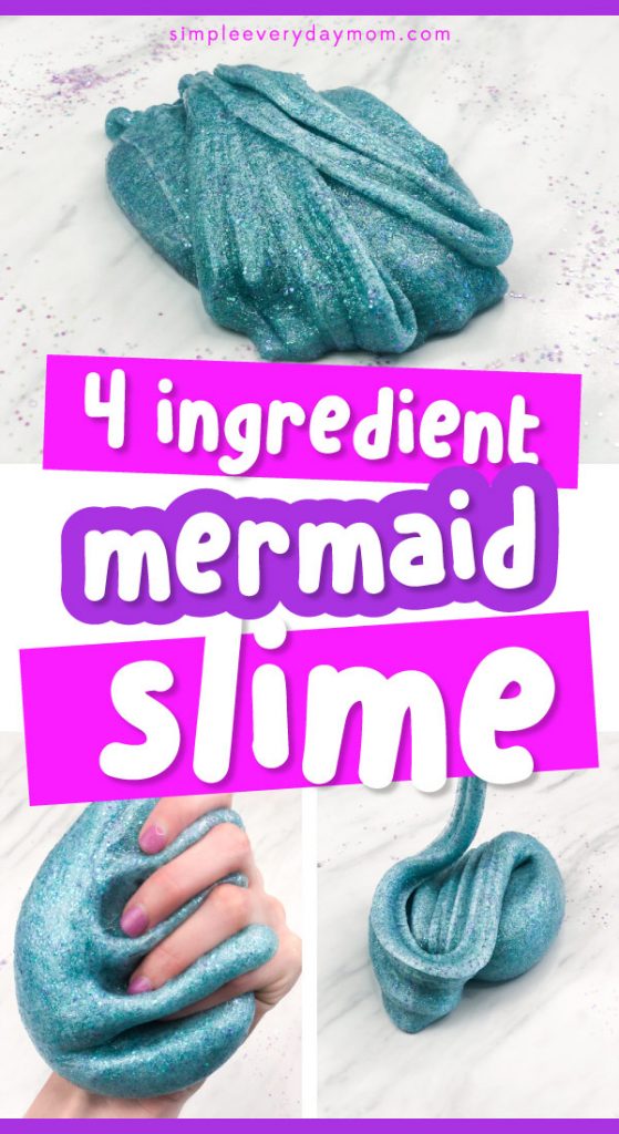 Easy 4 Ingredient Mermaid Slime Recipe