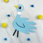 Mo Willems Inspired Handprint Pigeon Craft For Kids