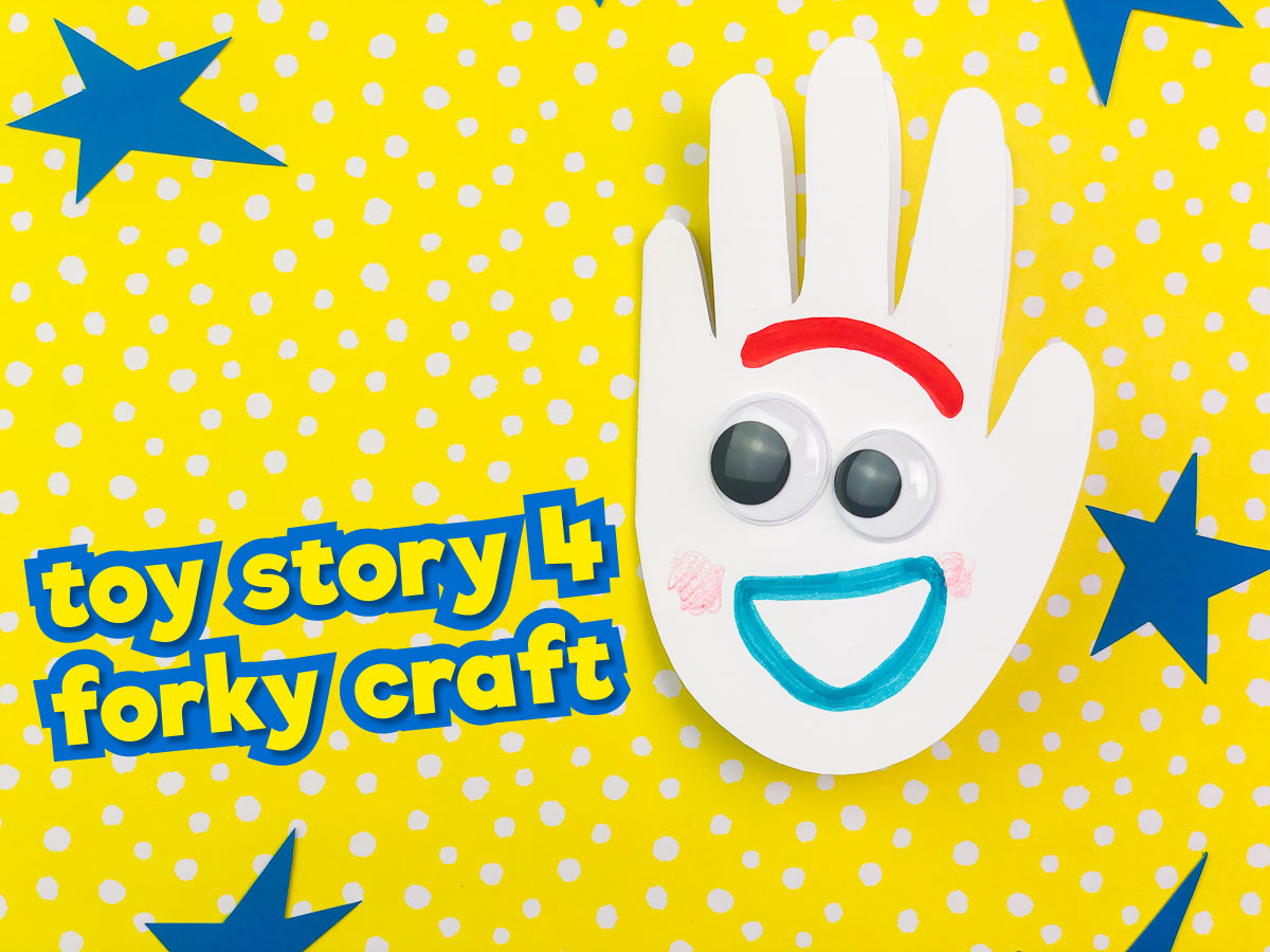 Handprint Forky Craft For Kids From Toy Story 4