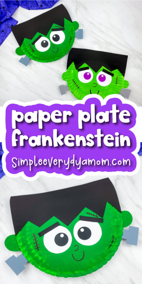 Frankenstein Paper Plate Craft [Free Template]