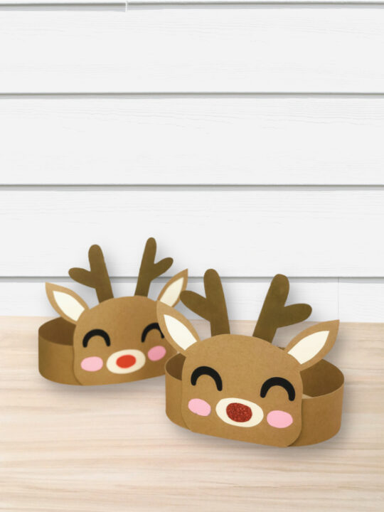 The Cutest Reindeer Headband Craft For Christmas [Free Template]