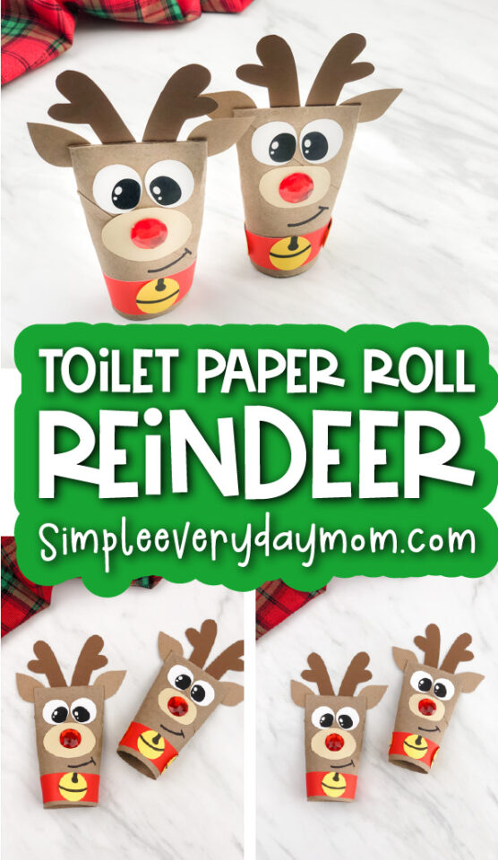 Toilet Paper Roll Reindeer Craft [FREE Template]