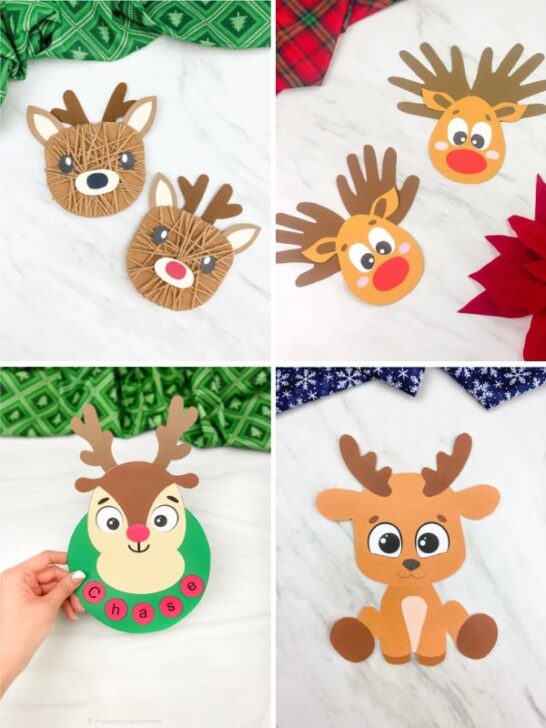 21 Easy Reindeer Crafts For Kids (With Free Templates)