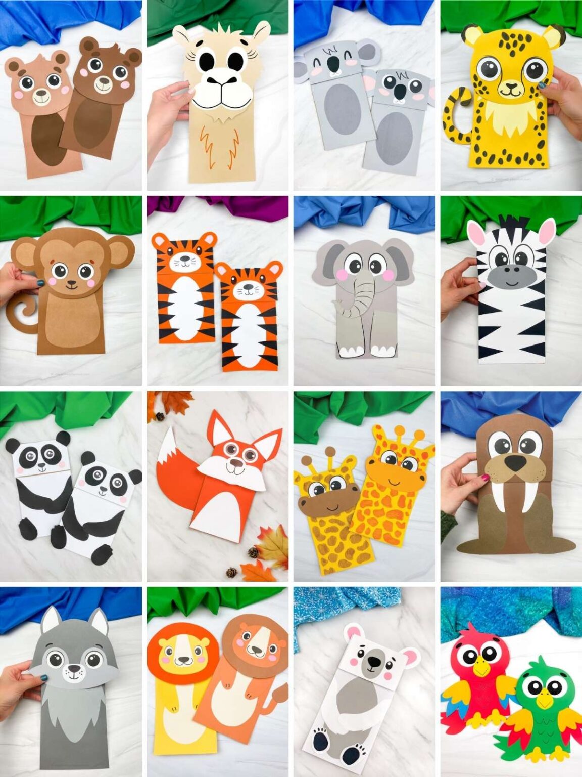Paper Bag Puppets: 100 Easy Ideas With Free Printable Templates
