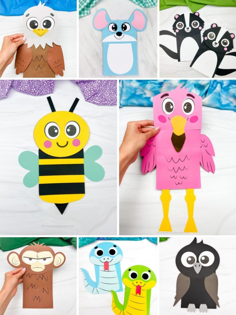 Paper Bag Puppets: 100 Easy Ideas With Free Printable Templates