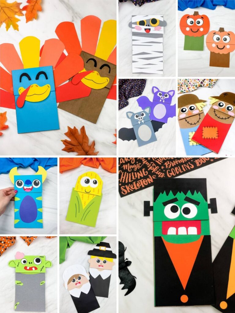 Paper Bag Puppets: 100 Easy Ideas With Free Printable Templates