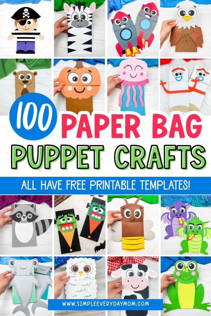 Paper Bag Puppets: 100 Easy Ideas With Free Printable Templates