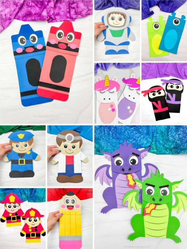 Paper Bag Puppets: 100 Easy Ideas With Free Printable Templates