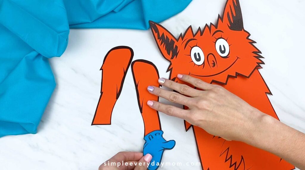 Fox In Socks Paper Bag Puppet Craft [Free Template]