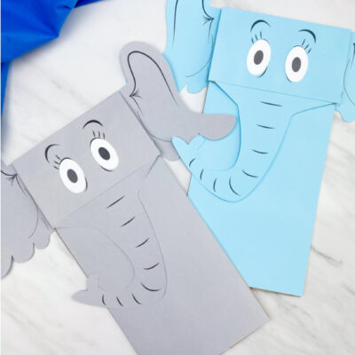 Horton Hears A Who Puppet Craft [Free Template]