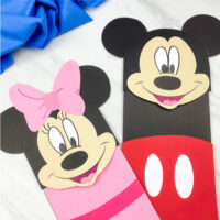 Minnie & Mickey Mouse Paper Bag Puppet