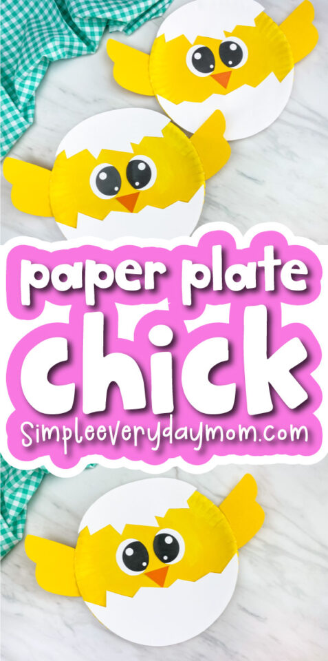 Cute Paper Plate Chick Craft [Free Template]