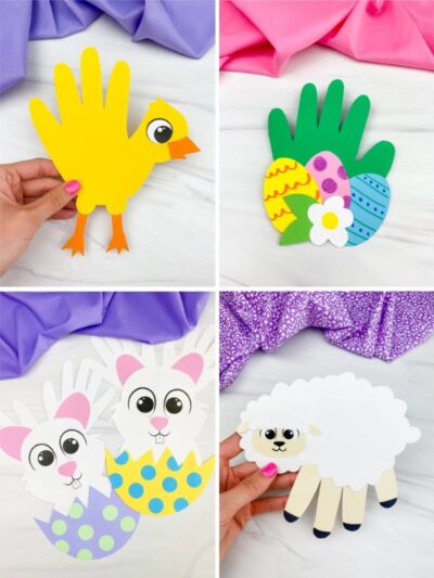 8 Adorable Easter Handprint Crafts [With Free Templates]