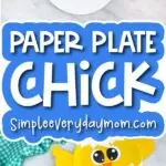 Cute Paper Plate Chick Craft [Free Template]