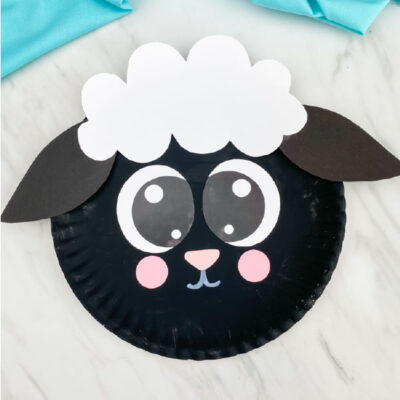 CUTEST Sheep Paper Plate Craft W/Free Printable Template