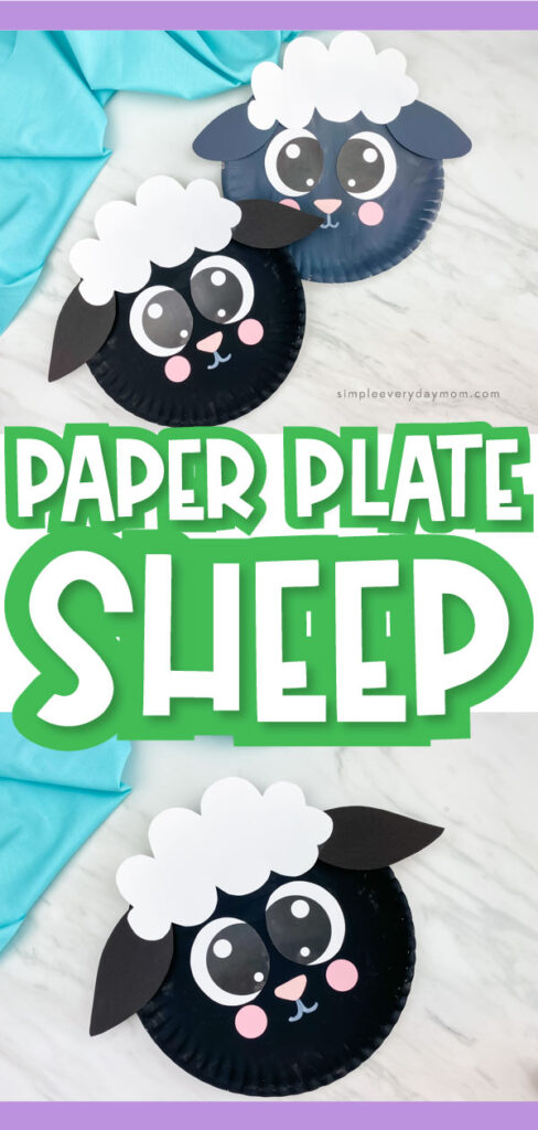 CUTEST Sheep Paper Plate Craft W/Free Printable Template