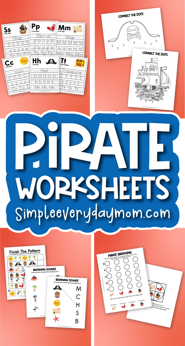 Pirate Worksheets For Kids