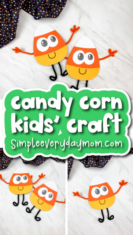 Candy Corn Craft For Kids [Free Template]