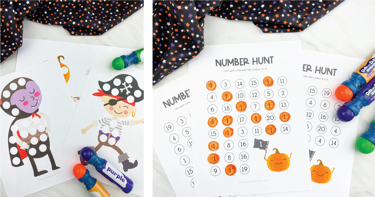 Spooky Fun Halloween Do A Dot Printables