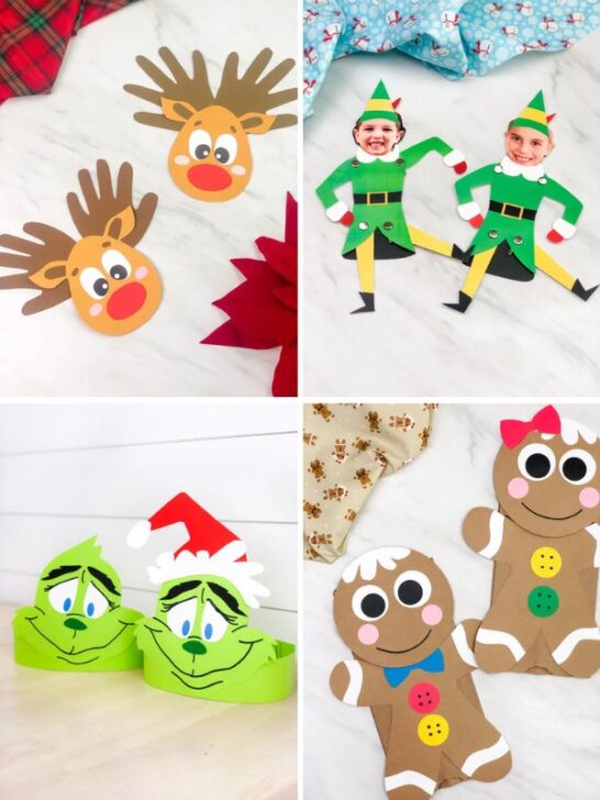 Reindeer Christmas Card With FREE Template