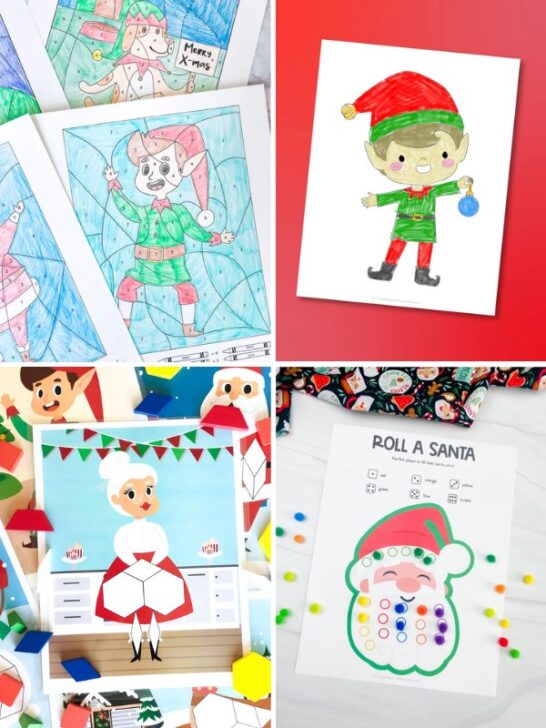 Easy Santa Headband Craft [With FREE Template]