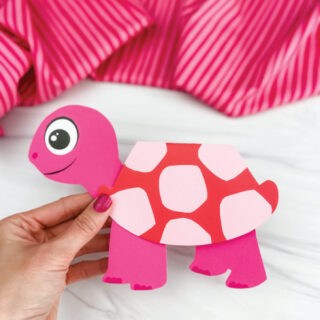 Turtle Valentine Card Craft For Kids [Free Template]