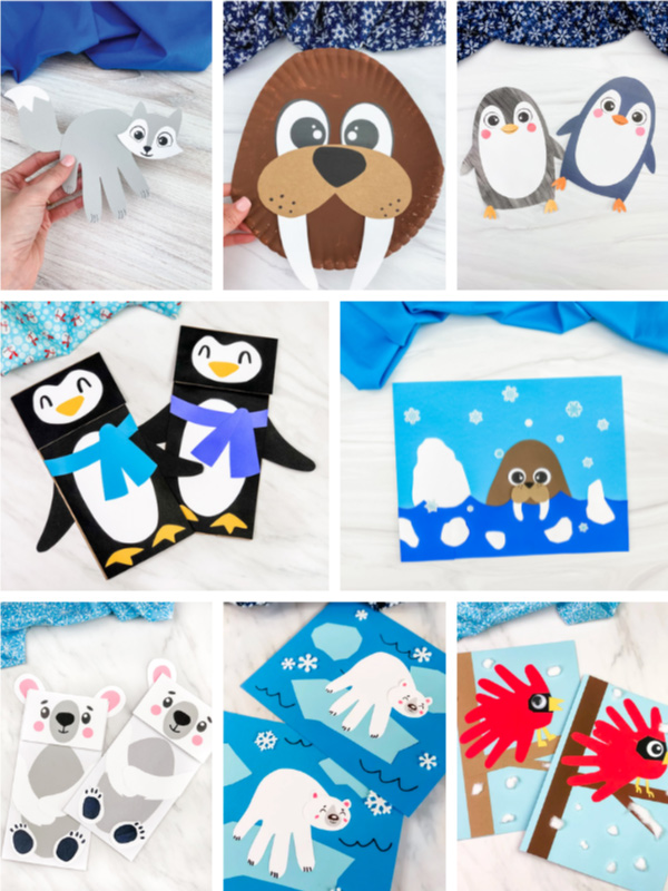 41 Adorable Winter Animal Crafts For Kids With Free Templates 