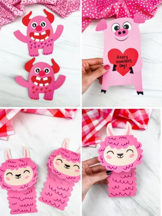 Panda Valentine Craft For Kids [Free Template]