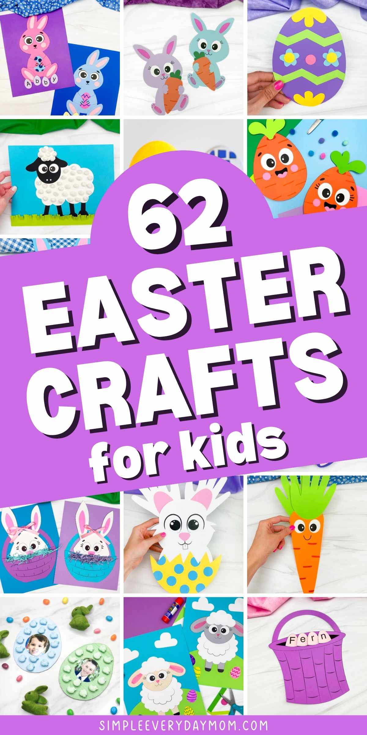 62 Easy Easter Crafts For Kids W/Free Printable Templates