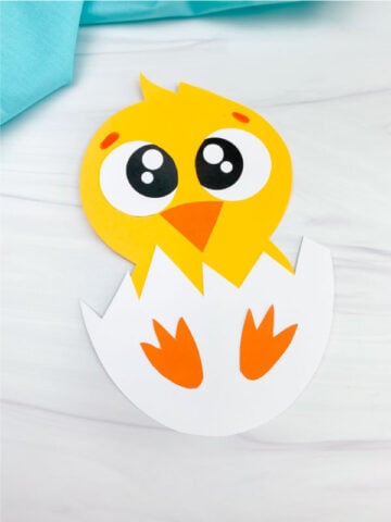 Hatching Chick Craft For Kids [Free Template]