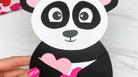 Panda Black And White Valentine