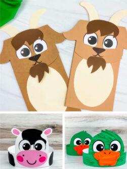 40 Fun Farm Animal Crafts For Kids [With Free Templates]