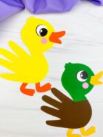 Duck Handprint Craft For Kids [Free Template]